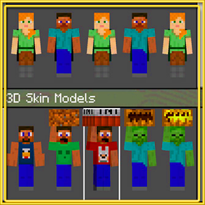 3d Models Skin pack for Mcpe - Latest version for Android - Download APK