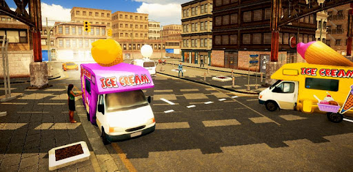 US Summer Candy Ice Cream Truck : Delivery Van Sim Android App