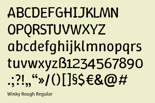 Winky Rough - Google Fonts