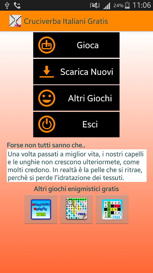 Cruciverba in Italiano gratis - App Android su Google Play