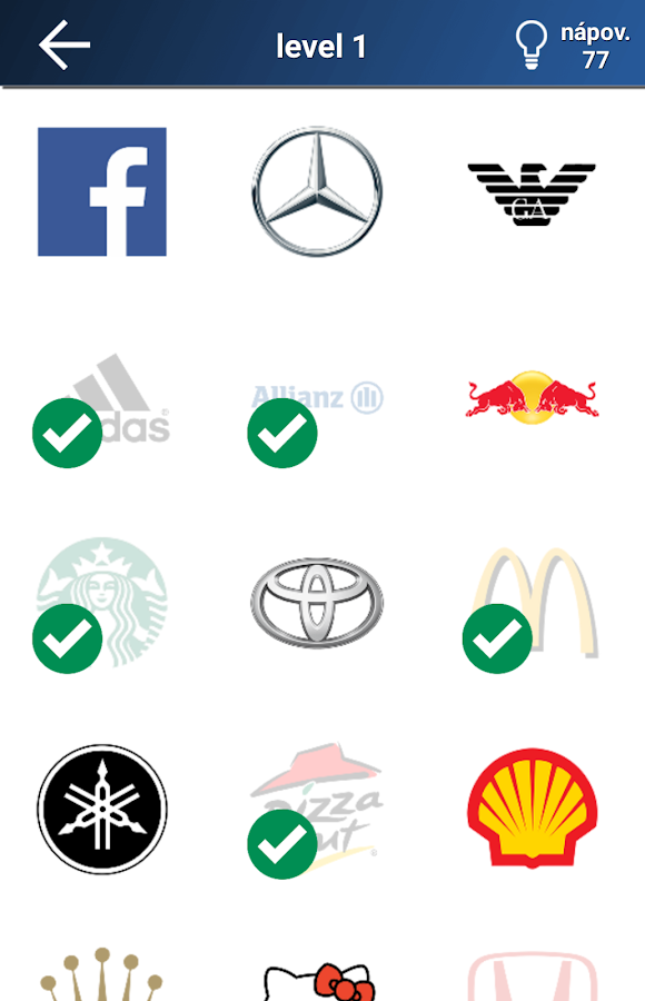 Quiz: Logo hra – Aplikace pro Android ve službě Google Play