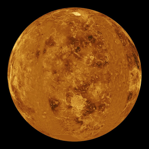 Venus - Computer Simulated Global View Centered at 0 Degrees East ...