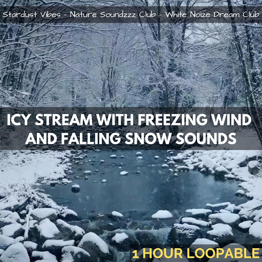 Icy Stream with Freezing Wind & Falling Snow Sounds: One Hour (Loopable ...