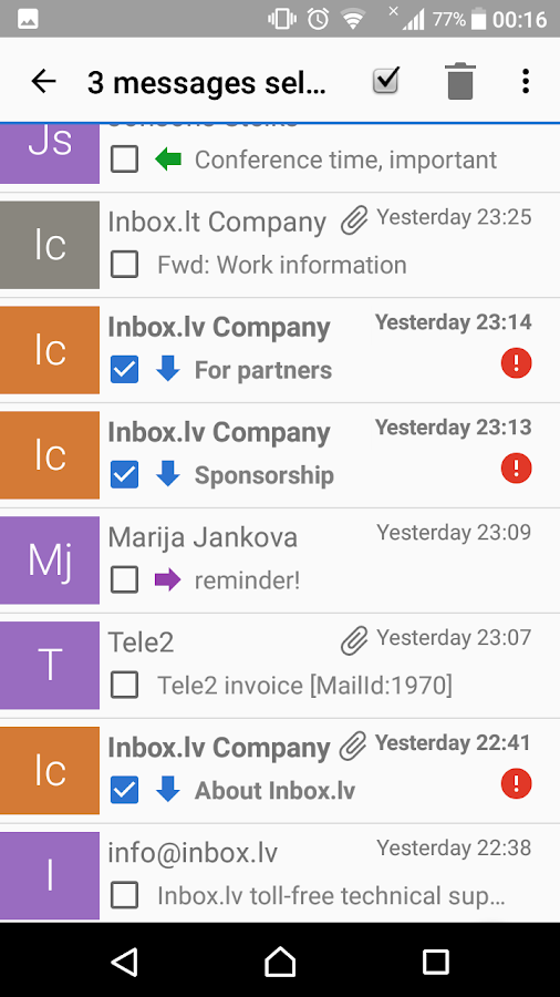 Inbox.lv — Android lietotnes pakalpojumā Google Play