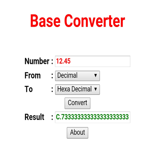 About: BaseConverter (Google Play version) | | Apptopia