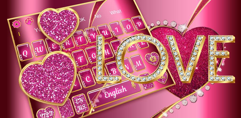 Pink Love Heart keyboard - Latest version 10001001 for Android App ...