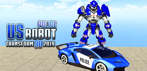 US Robot Police Car Transforming 19 Android App