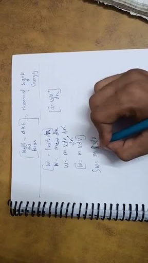 This proves the work energy theorem for a constant force.6.1O WORK-ENERG..