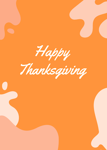 Free Happy Thanksgiving orange Template - Customize with PicMonkey