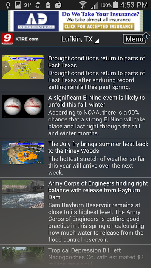 KTRE 9 First Alert Weather - Android Apps on Google Play