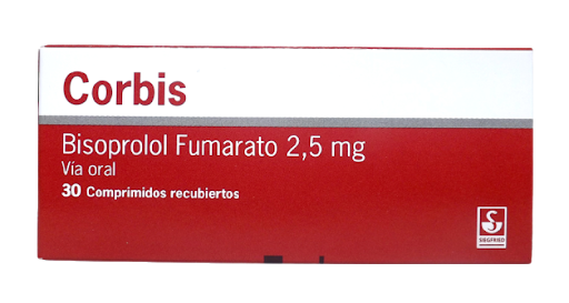 Corbis 2,5mg 30Comprimidos Bisoprolol Siegfried Siegfried