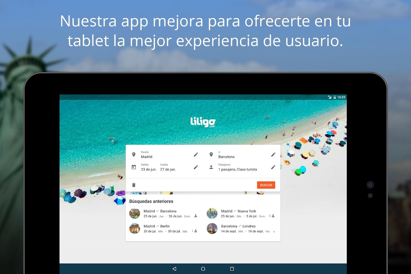Liligo Vuelos, Tren y autobús - Aplicaciones de Android en Google Play
