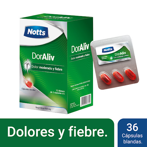 Doraliv Ibuprofeno 400 mg Caja x 36 Cápsulas undefined