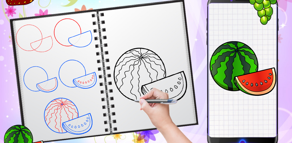 Learn to Draw Fruits - Najnowsza Wersja Dla Androida - Pobierz Apk