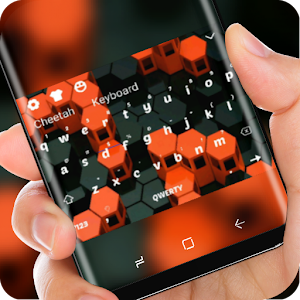 Red Black Hexagon Cube Keyboard - Latest version 10001001 for Android ...