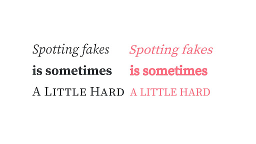 Faux, fake, pseudo, or synthesized – Fonts Knowledge - Google Fonts