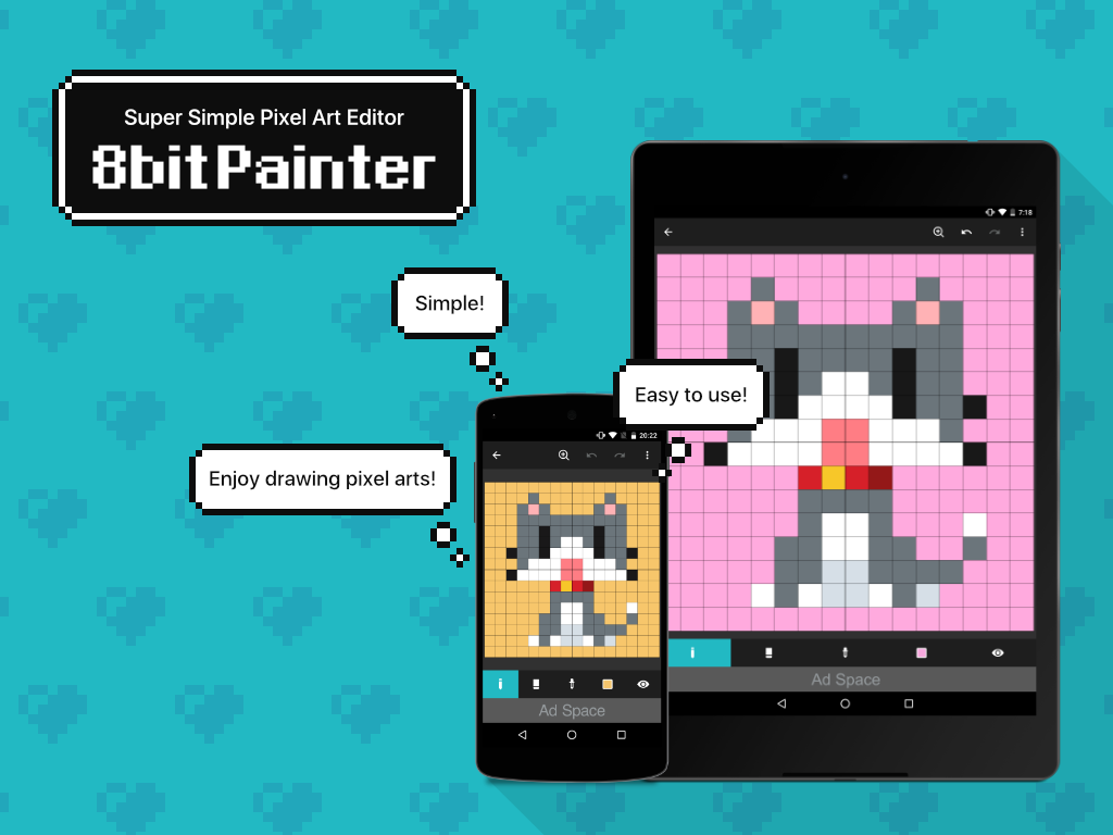 8bit Painter - 픽셀 아트 편집기 - Google Play의 Android 앱