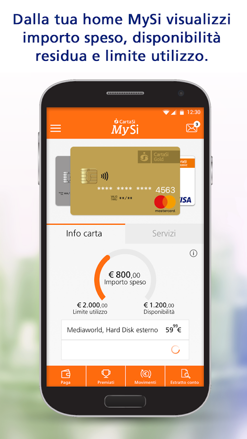 MySi di CartaSi - App Android su Google Play