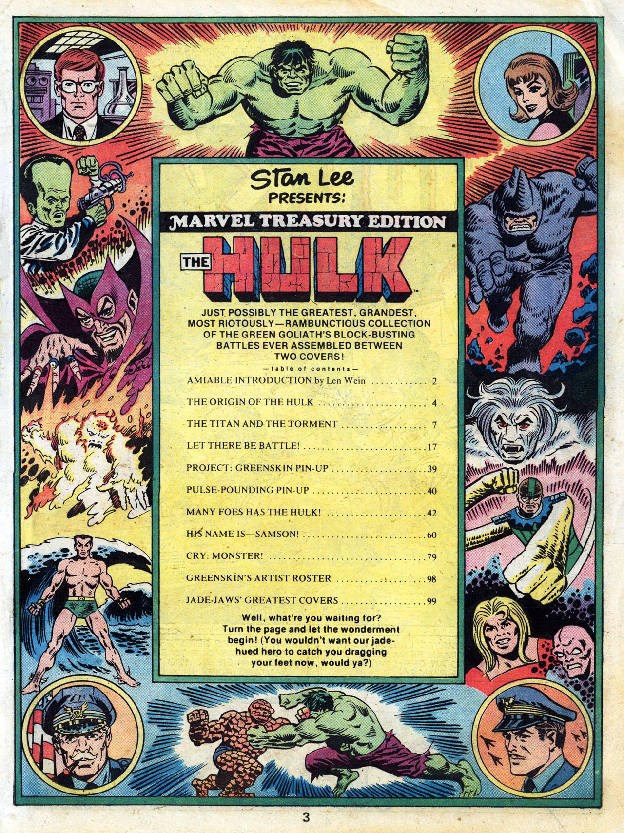 Read Online Marvel Treasury Edition Comic Issue 5