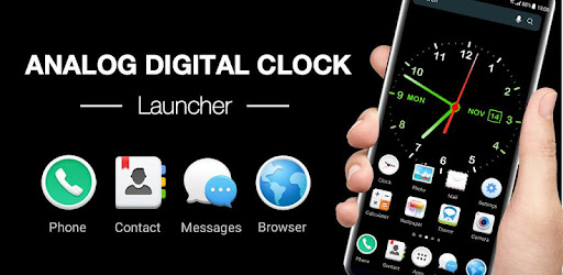 Digital Clock Live Wallpaper & Launcher Android App