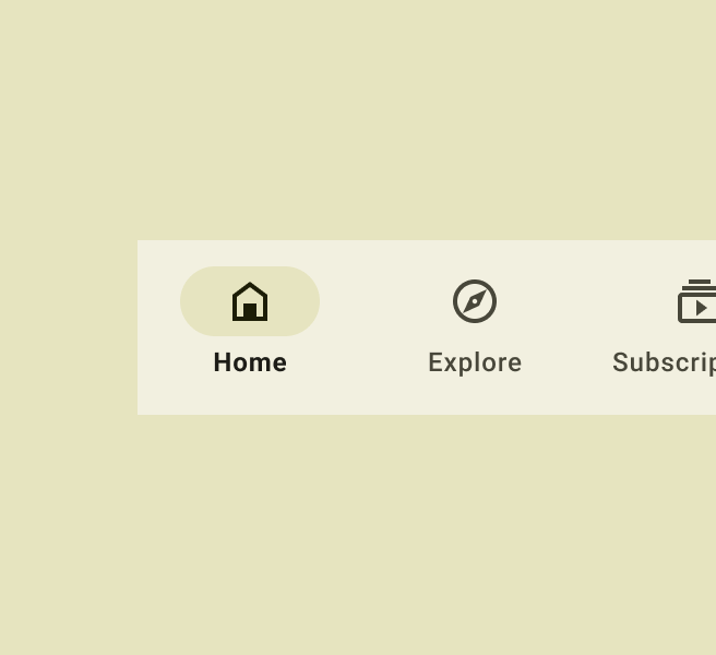 Navigation bar – Material Design 3