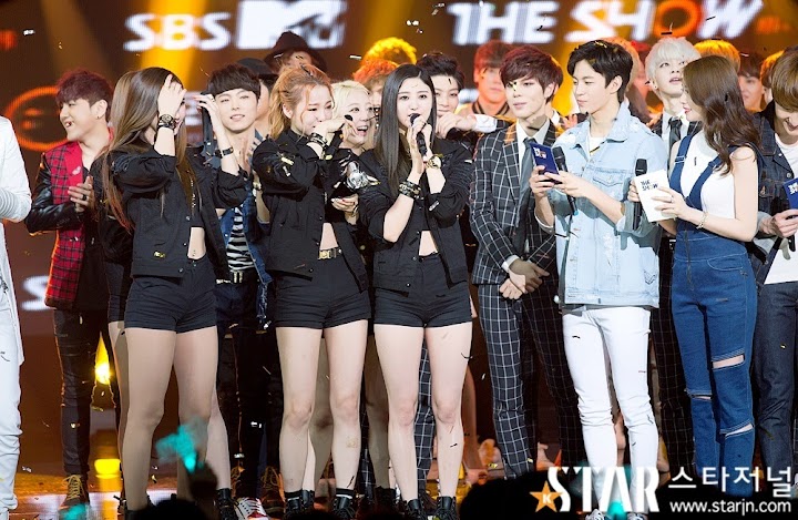 EXID members cry tears of happiness as they take their first win on SBS ...