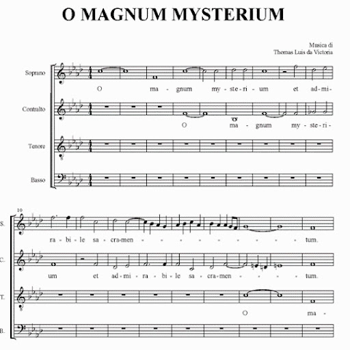 De Victoria, O MAGNUM MYSTERIUM (Part for Bass) - YouTube Music