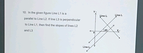 In the given figure Line L1 is a parallel to Line L2. If line L3 is perpe..