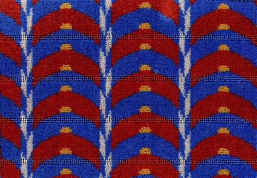 Art Deco' design moquette sample, as used on re-furbished Bakerloo line ...