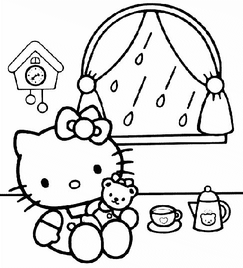 Free Coloring Pages Hello Kitty Coloring Pages Hello Kitty Printable