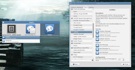 Kupfer v204 (QuickLauncher) Released With New Gwibber Plugin, Lots More ...