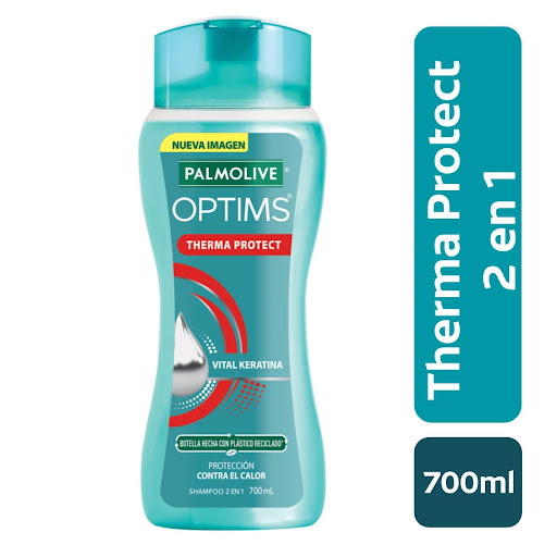 Champu Palmolive Optims 2 en 1 Therma Protect 700 ml