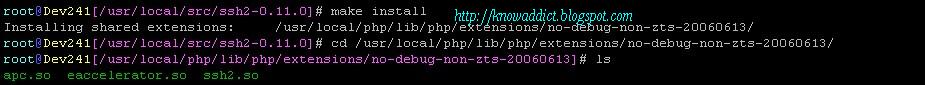 Knowledge Addict Installation Php Ssh2 Extension On Php5 Apache2