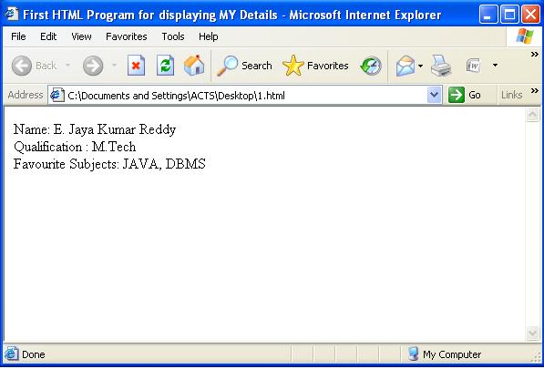 Myfulto How To Create First Html Program
