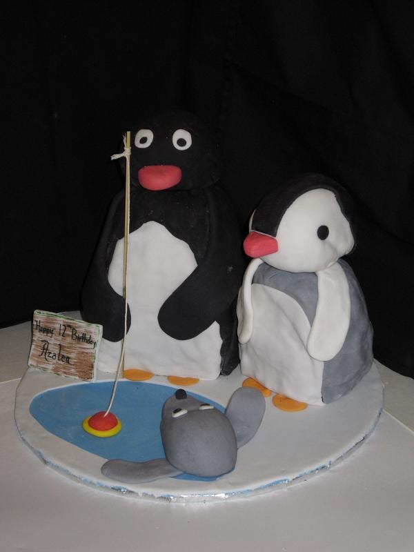 Margs Kitchen Pingu Pinga And Robbie The Seal Cake