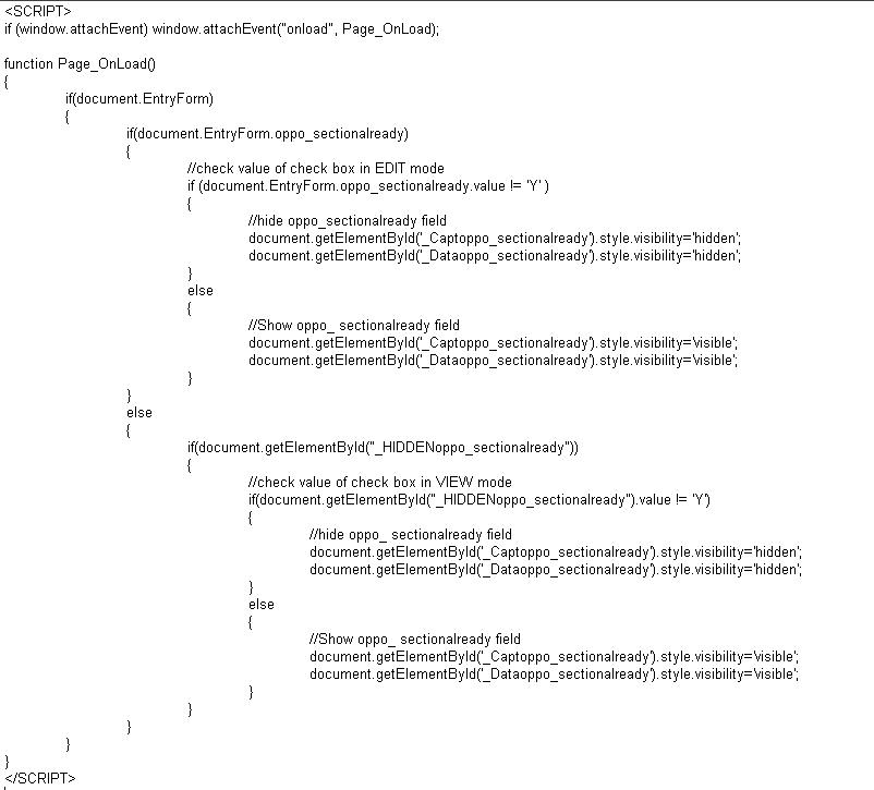 Hide And Show Fields In Sagecrm Sage Crm Tips Tricks And Components
