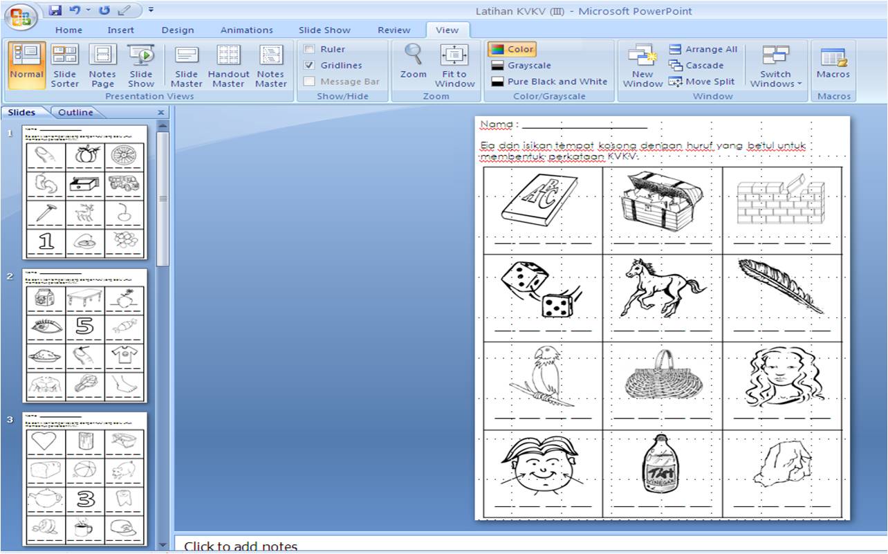 Prasekolah Sk Ulu Kakus Lembaran Kerja Literasi Kvk Kvkv Kvkvk