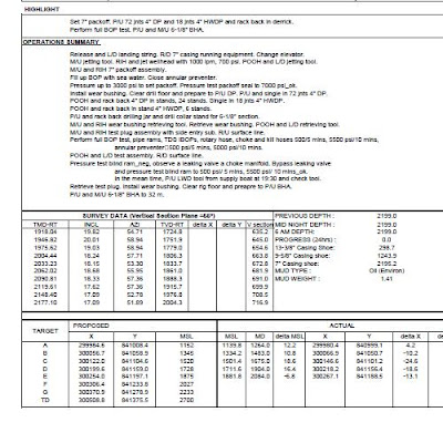 Wellsite Geology Blog: DGR (Daily Geological Report)