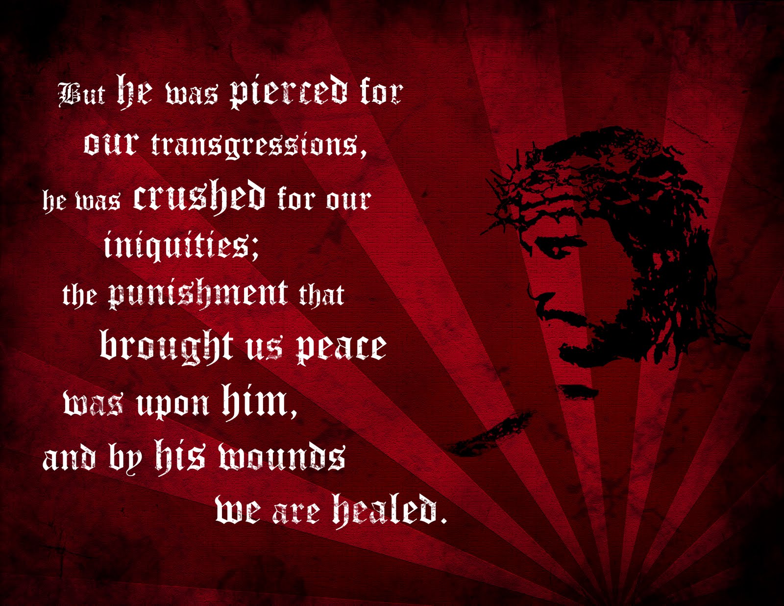 Christian Graphic Design Isaiah 53 5