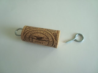 Green Kids Crafts Wine Cork Keyring