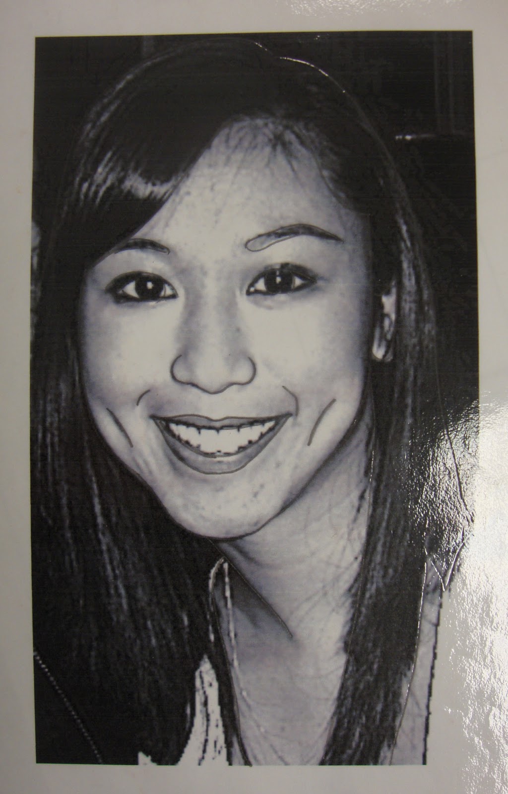 Art Paper Scissors Glue Micrography Portrait