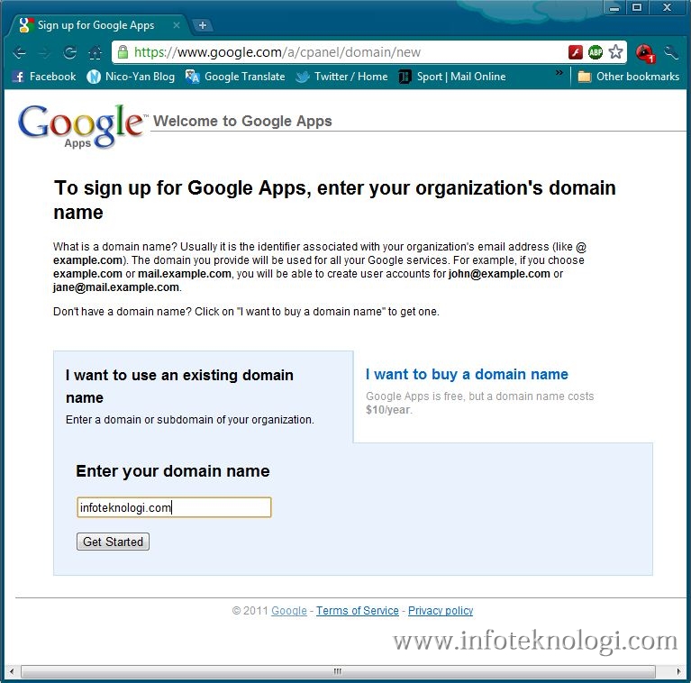 Tutorial setting Google Apps sebagai mail server domain