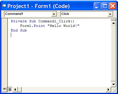 The Emperor Ing Blog Visual Basic 6 0 Tutorial 1 Hello World