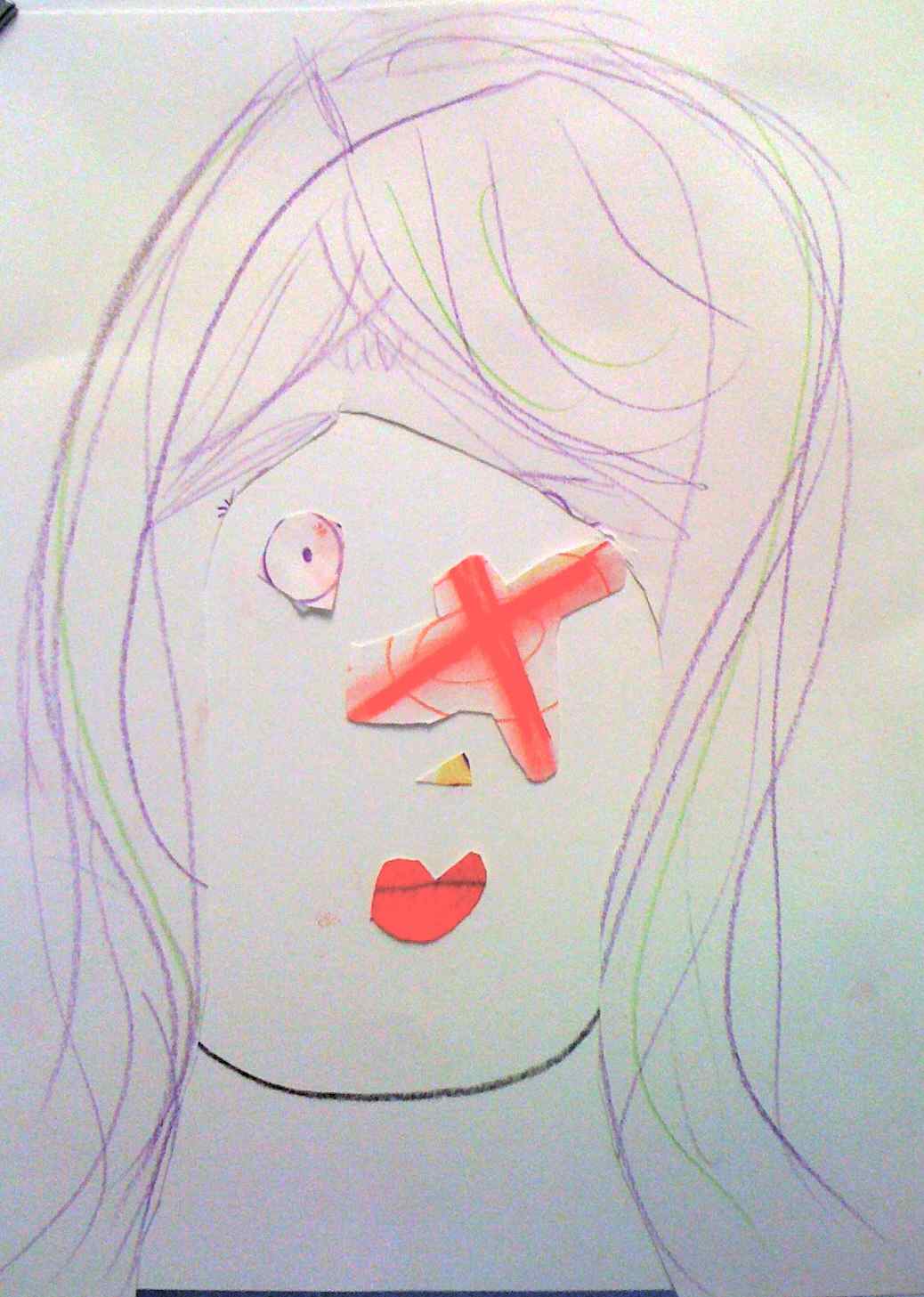 Kids Art Market Picasso Collage Portraits