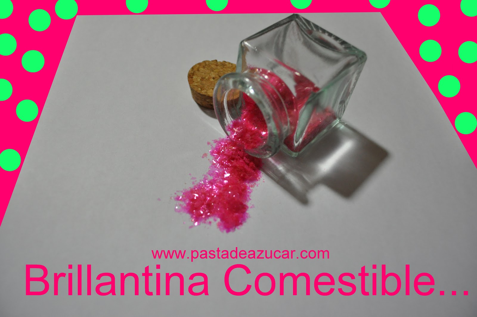 Pasta De Azucar Brillantina Comestible