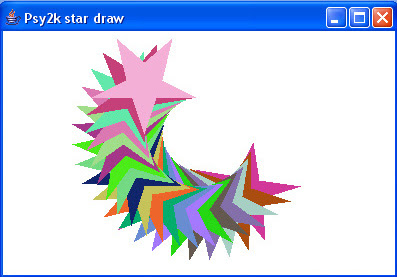 How To Draw Stars Using Java