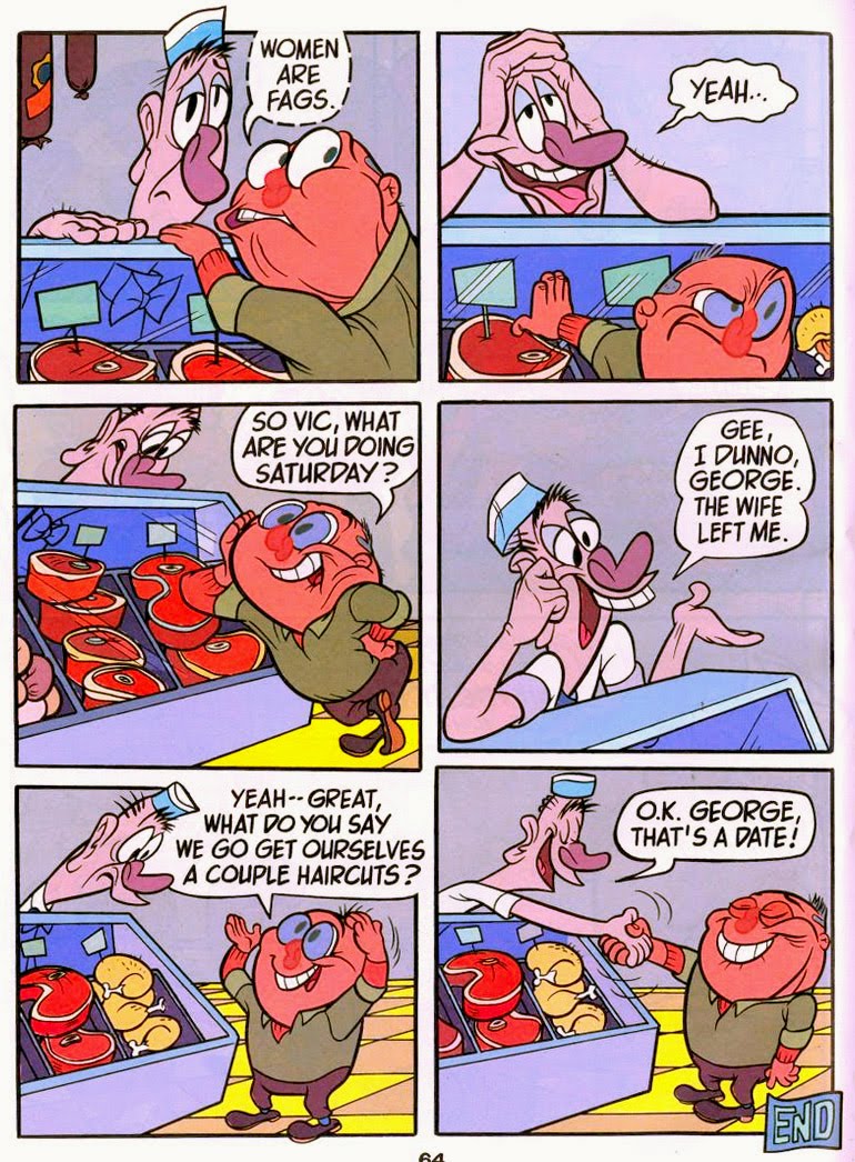 Spumco Comic Book Original Art | Postcard For Reader