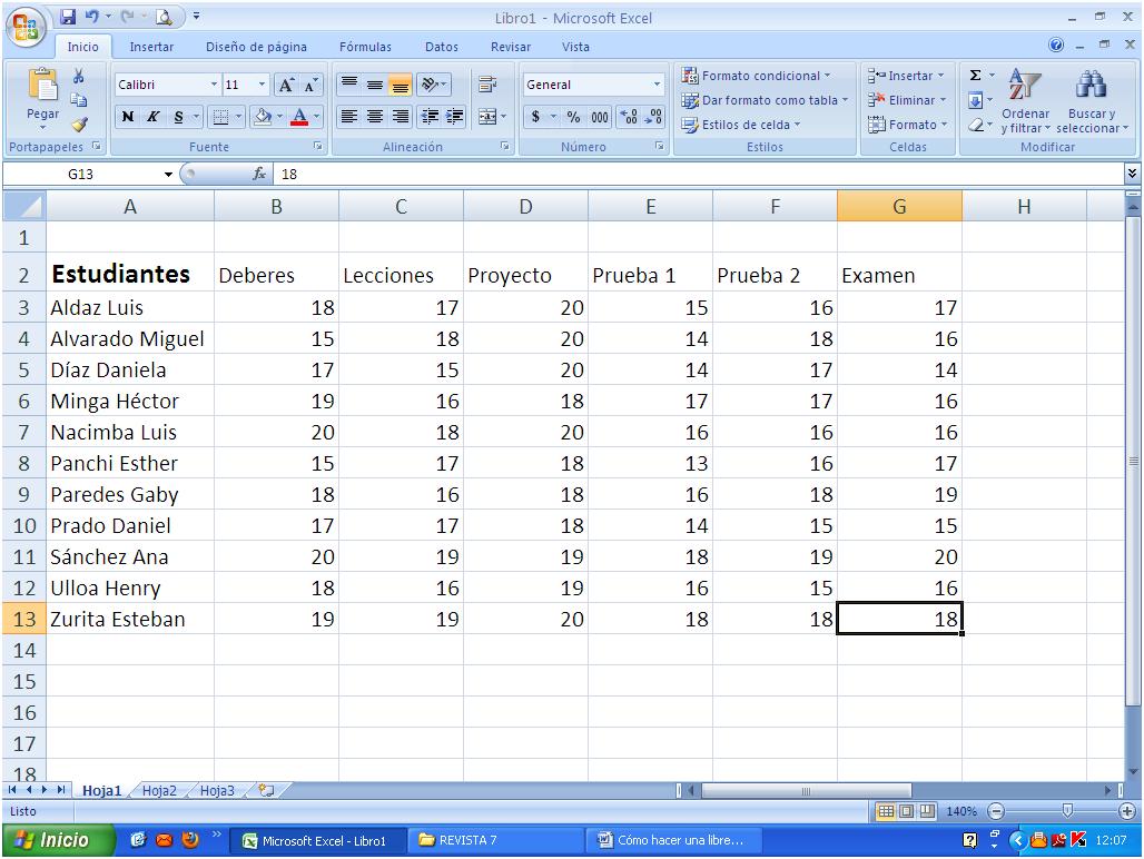Revista Didáctica Cómo Hacer Una Libreta De Calificaciones En Excel