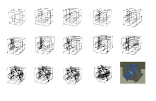Architecture Interior Cube Transformations
