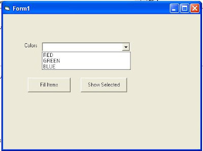 Visual Basic Net Vb 6 0 Sample Source Code Tutorial Combobox
